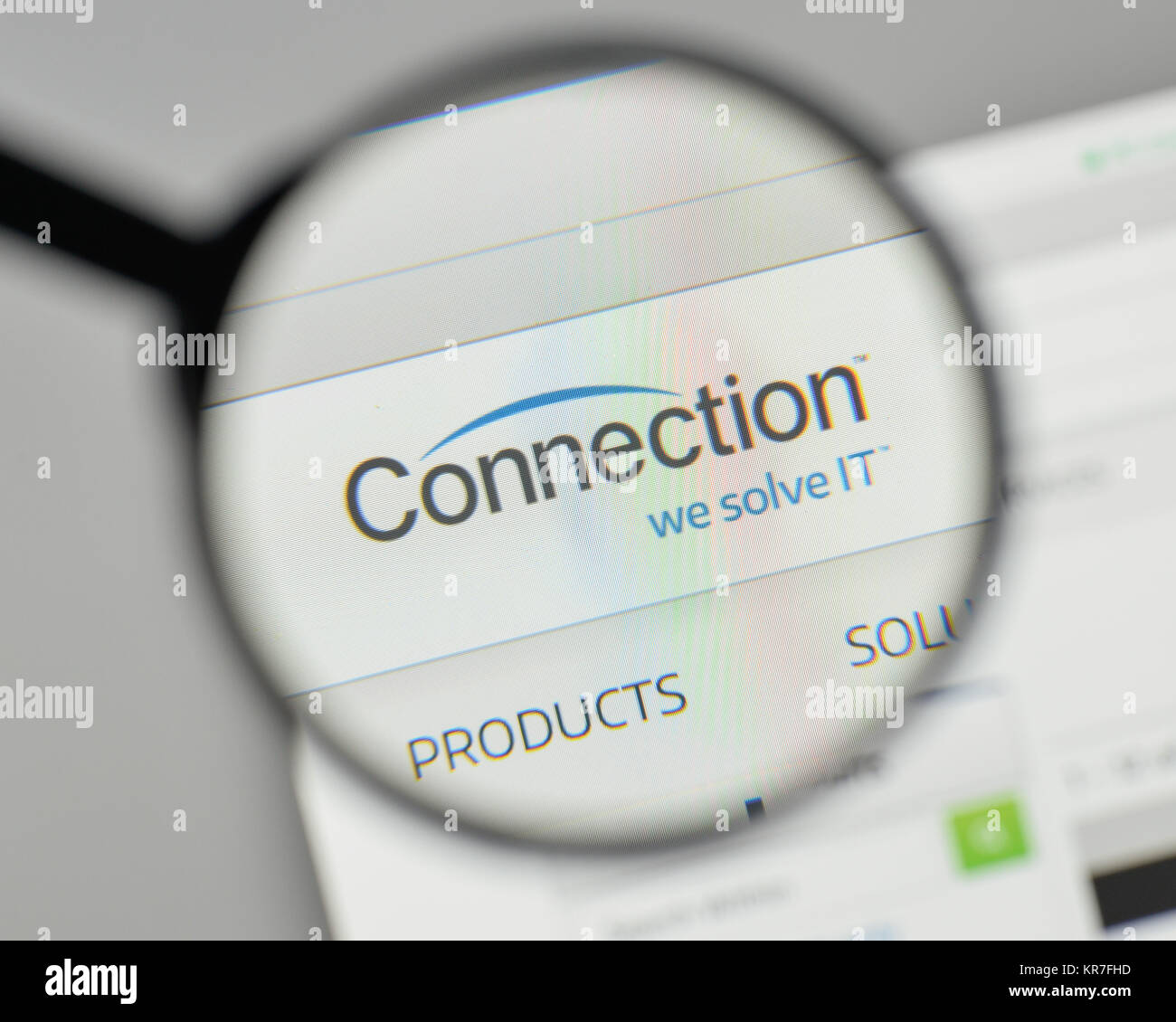 Milan, Italy - November 1, 2017: PC Connection logo on the website ...