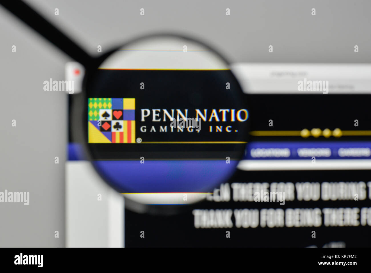 Penn national logo hi-res stock photography and images - Alamy