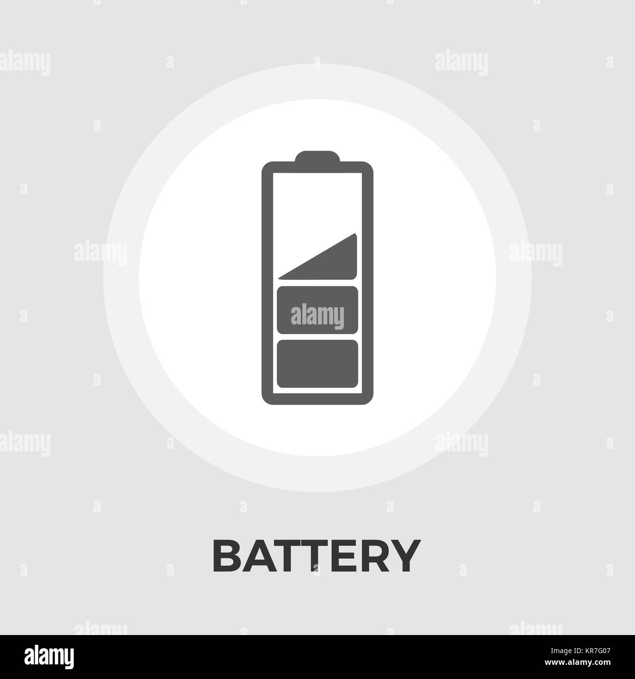 Battery Icon Vector. Flat icon isolated on the white background ...