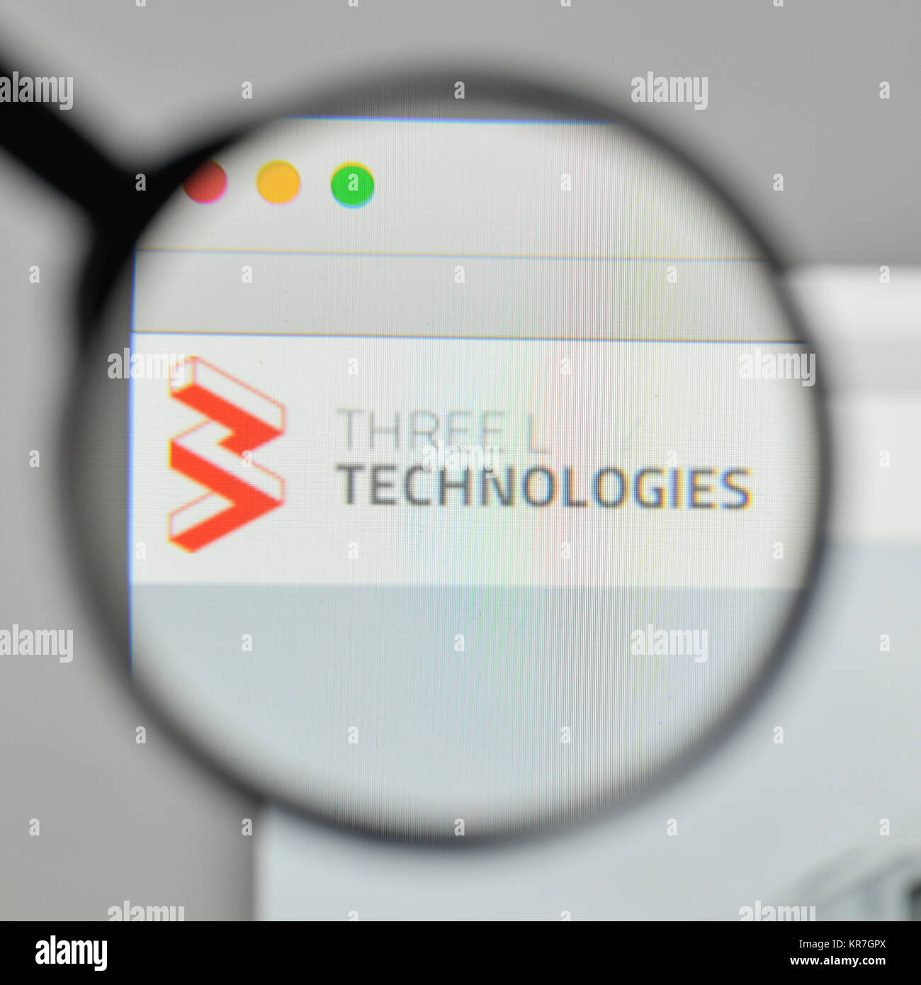 Milan, Italy - November 1, 2017: Three L Technologies logo on the ...