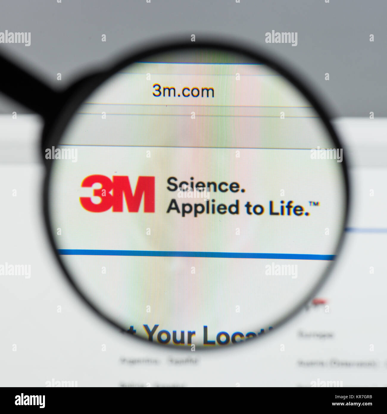 Milan, Italy - August 10, 2017: 3M website homepage. Is an American ...