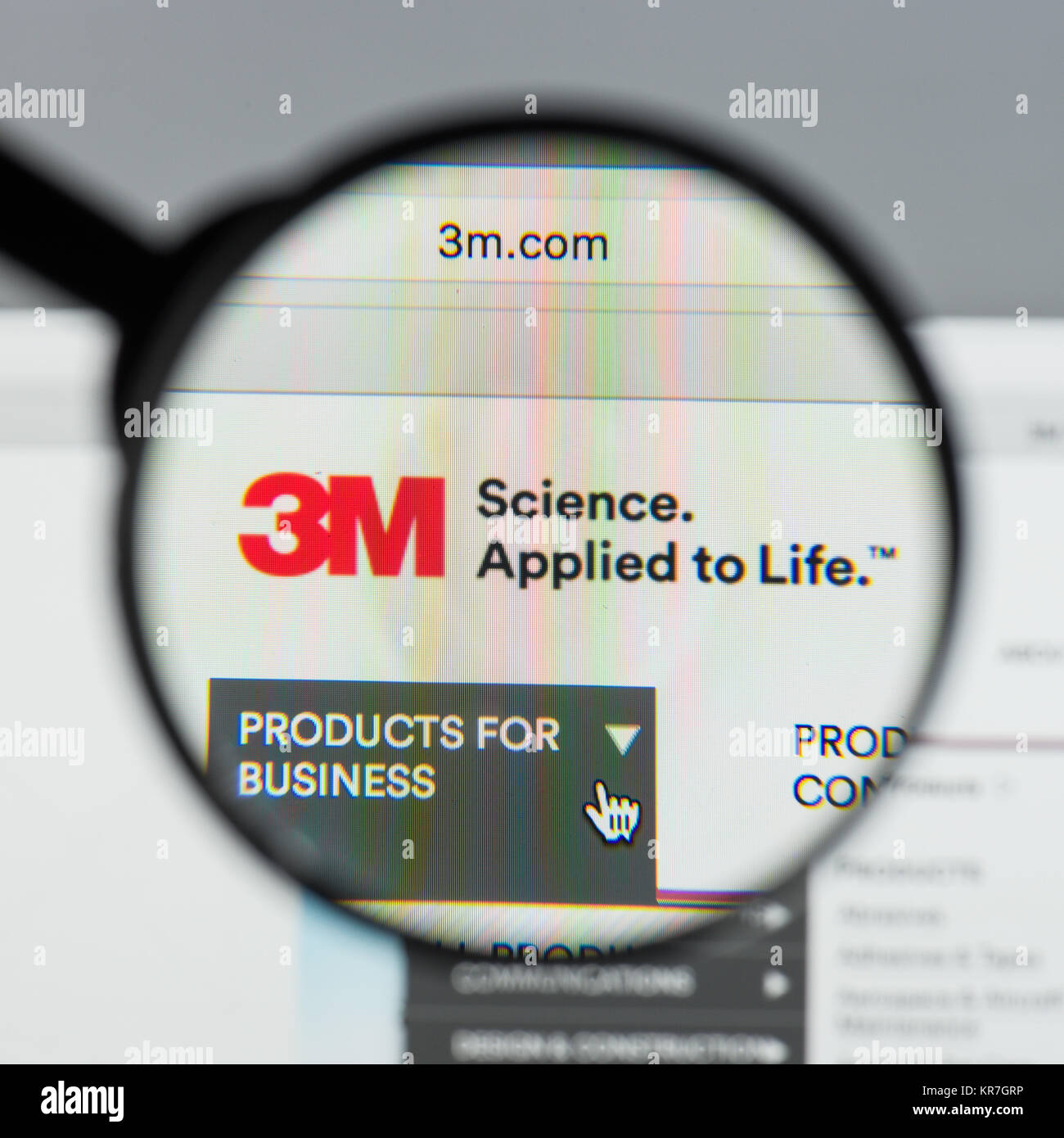 Milan, Italy - August 10, 2017: 3M website homepage. Is an American ...