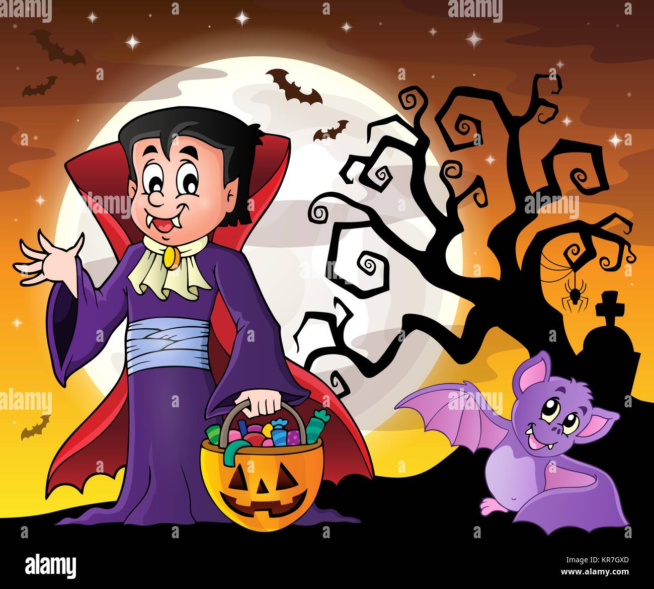 Halloween vampire theme image 8 Stock Photo - Alamy