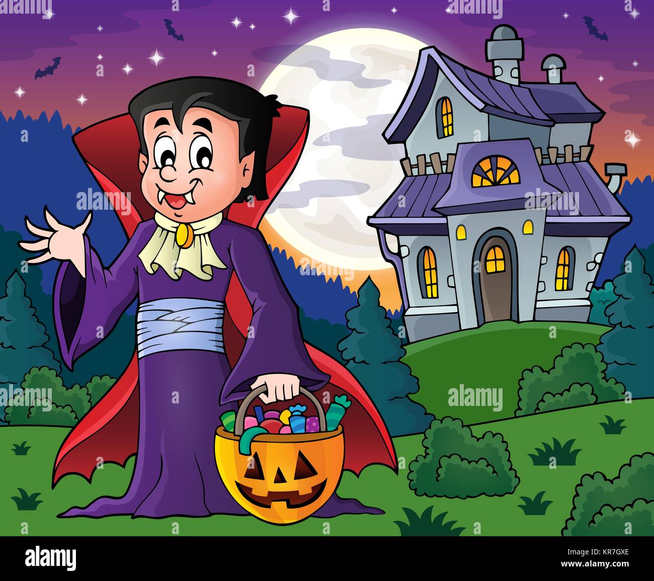 Vampire theme hi-res stock photography and images - Alamy