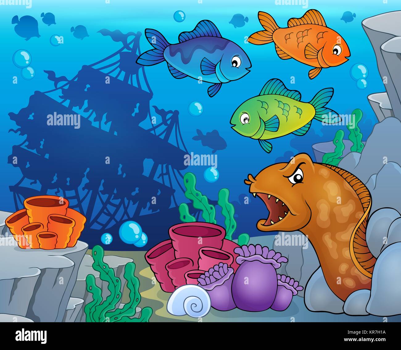 Underwater ocean fauna theme 9 Stock Photo - Alamy
