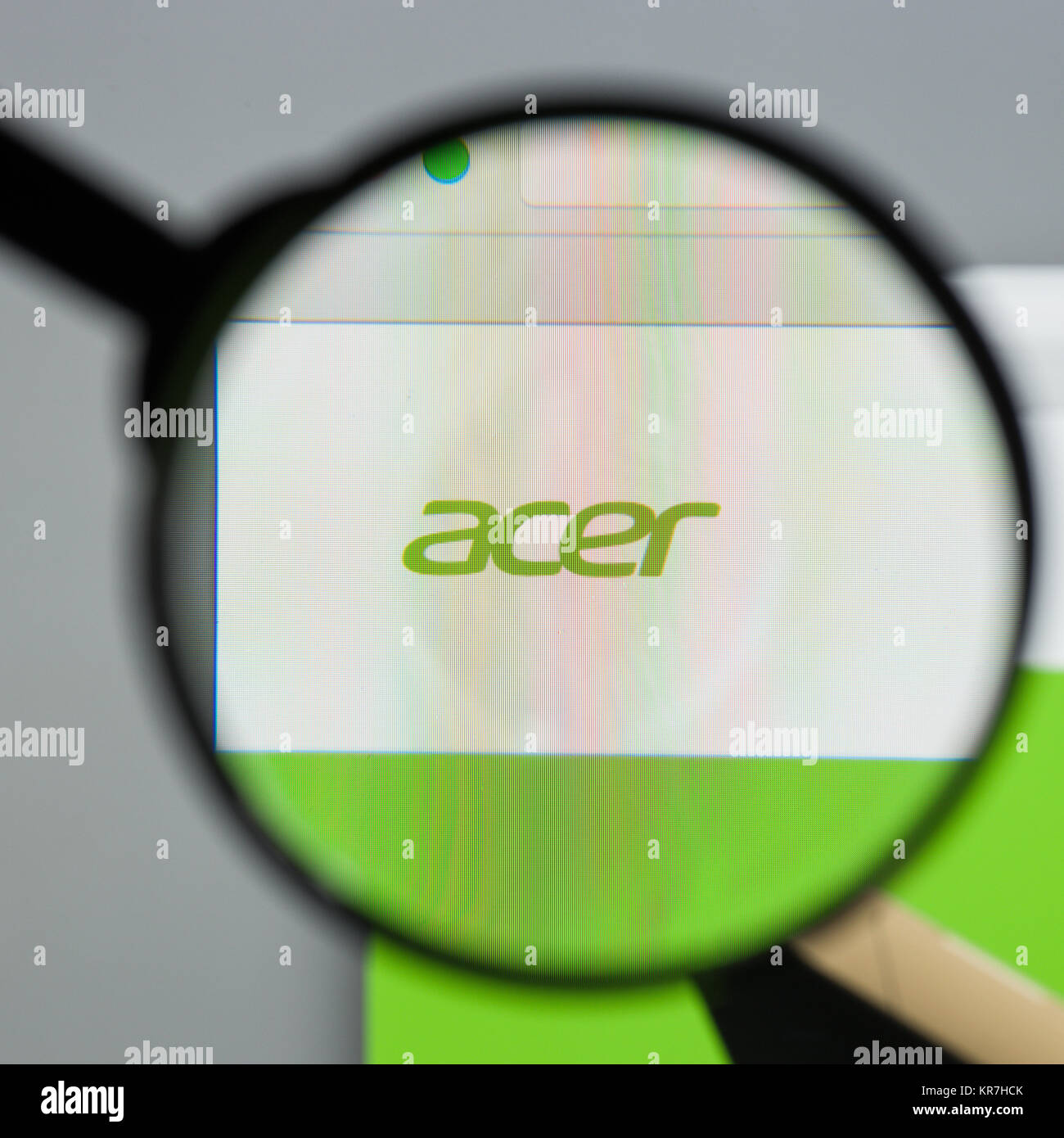 Milan, Italy - August 10, 2017: Acer website. It is a Taiwanese ...