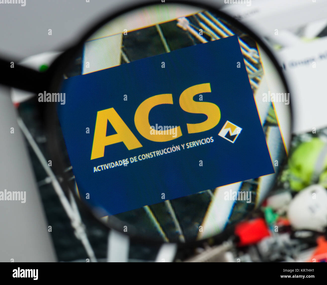 Milan, Italy - August 10, 2017: ACS website. It Actividades de ...