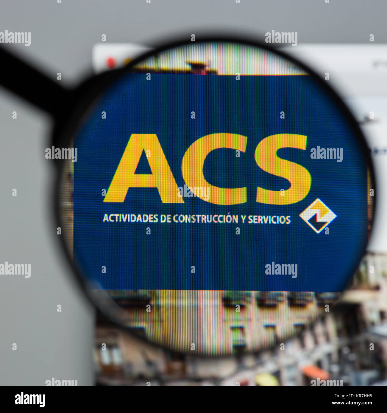 Milan, Italy - August 10, 2017: ACS website. It Actividades de ...