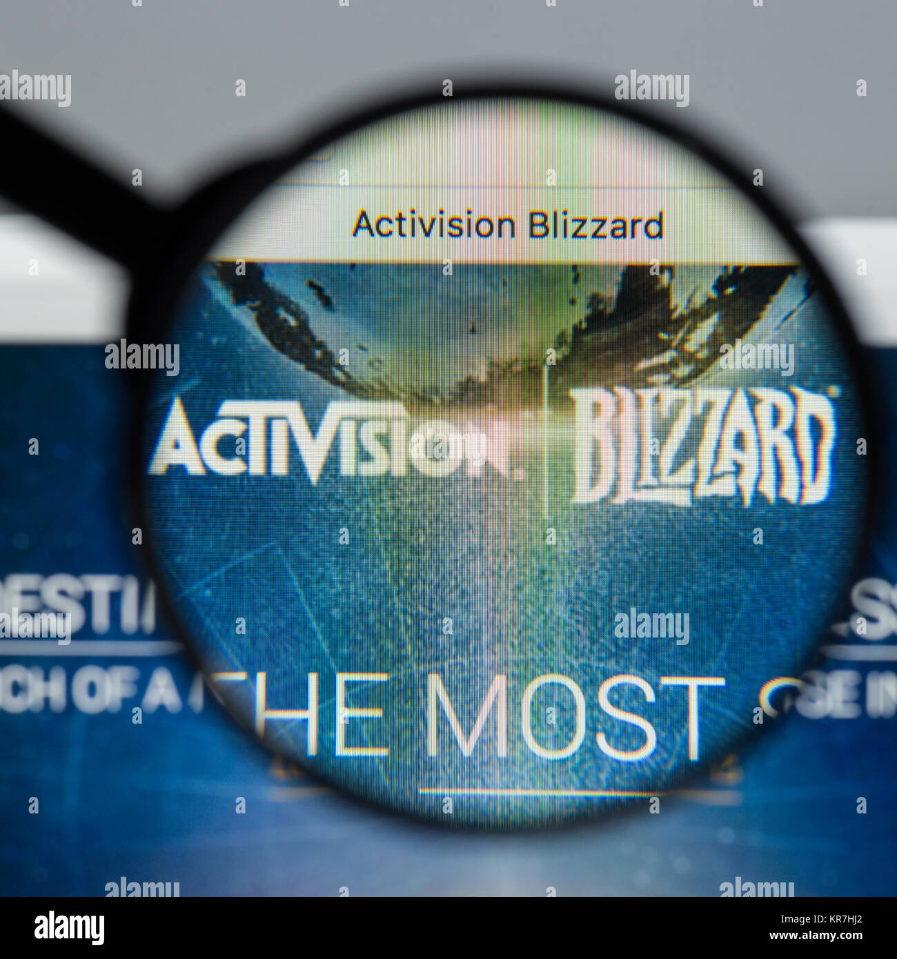 Milan, Italy - August 10, 2017: Activision Blizzard website homepage ...