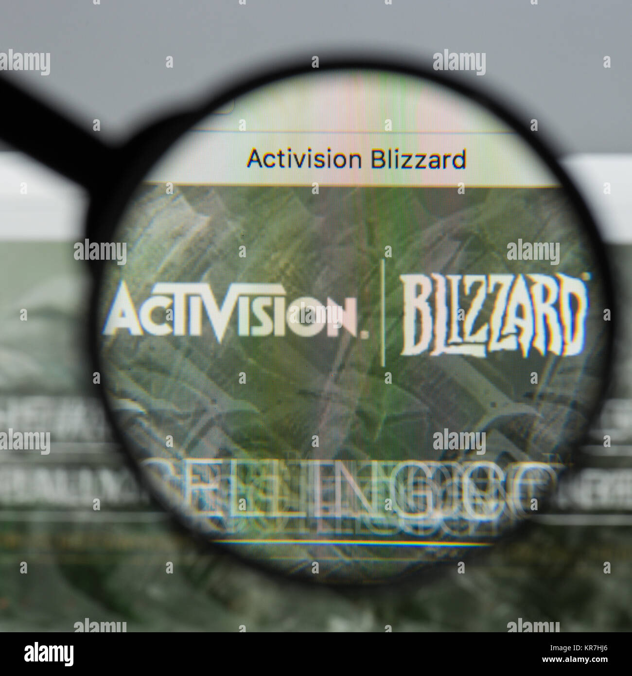 Milan, Italy - August 10, 2017: Activision Blizzard website homepage ...