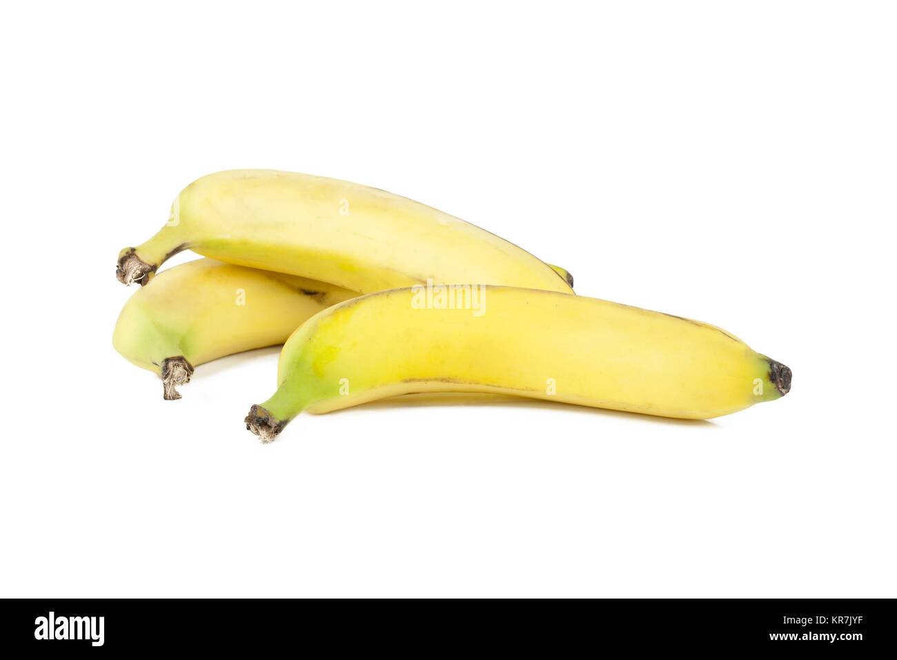 Three ripe bananas Cut Out Stock Images & Pictures - Alamy