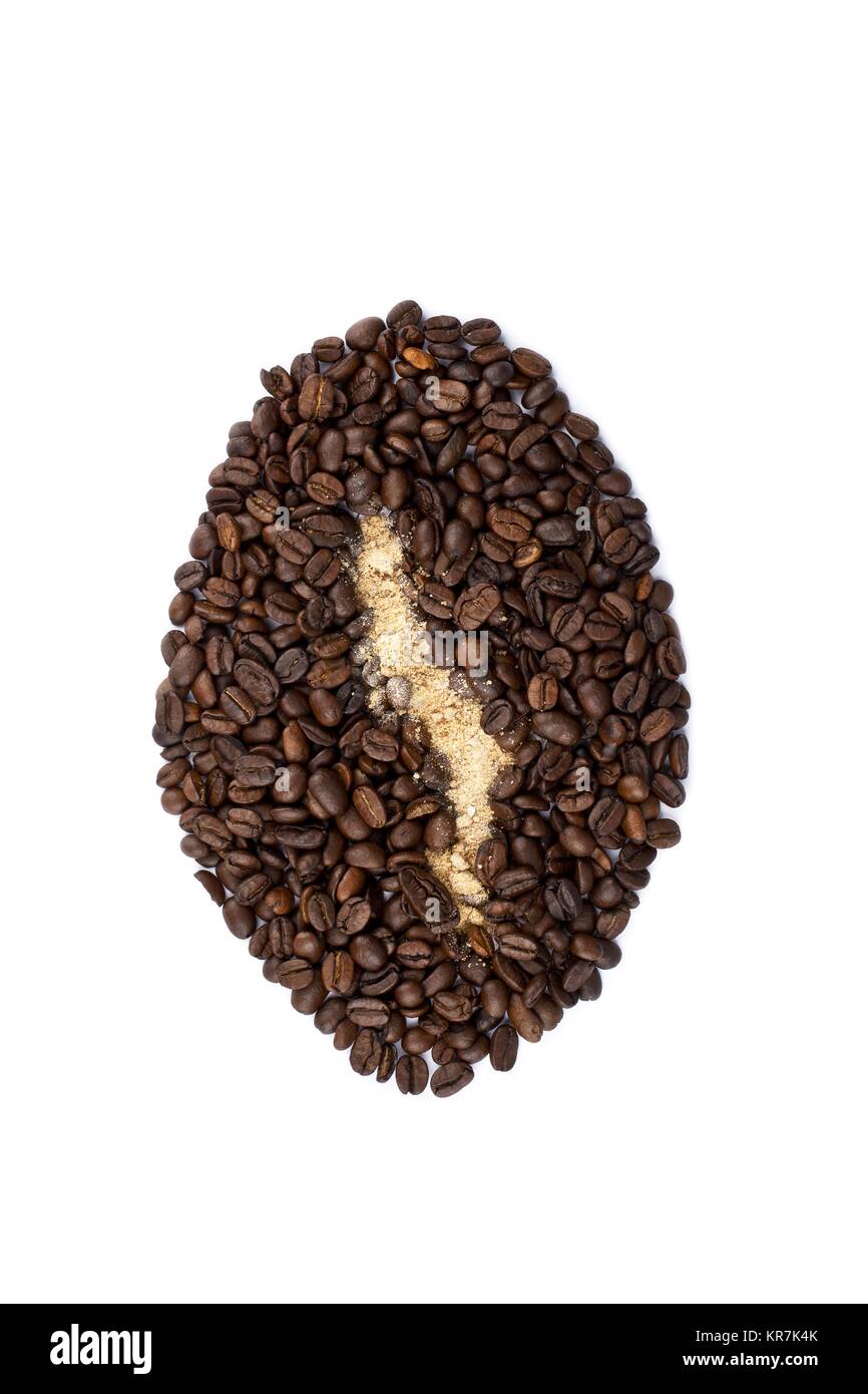 top view image of coffee beans Stock Photo - Alamy