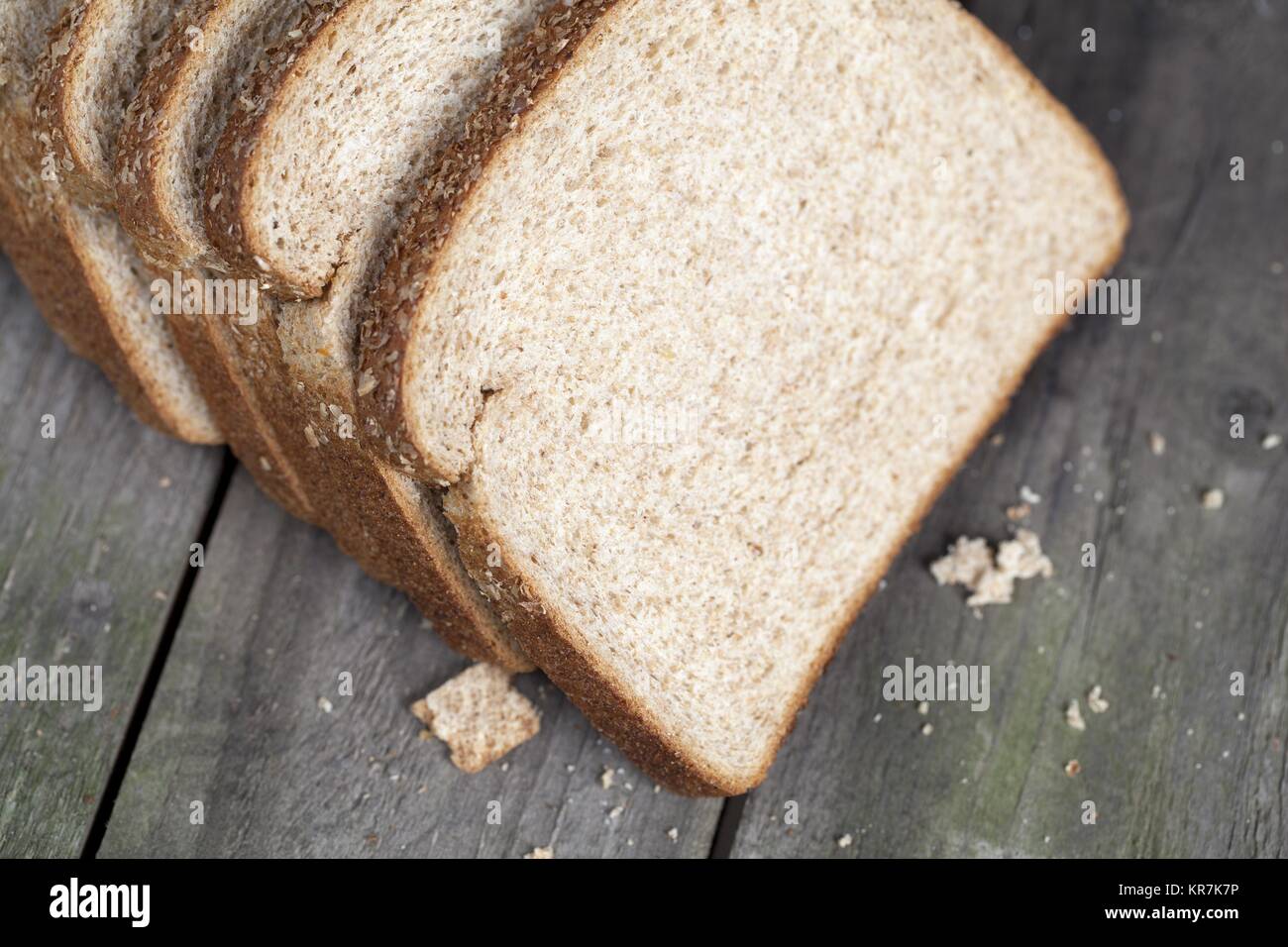 top view slice bread Stock Photo - Alamy