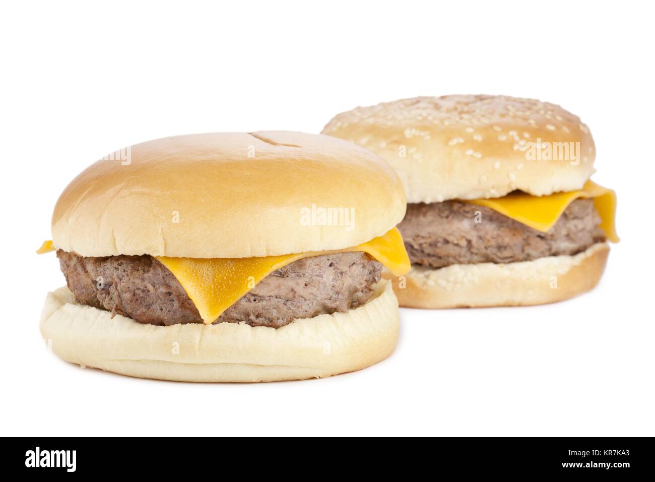 Two cheeseburgers hi-res stock photography and images - Alamy