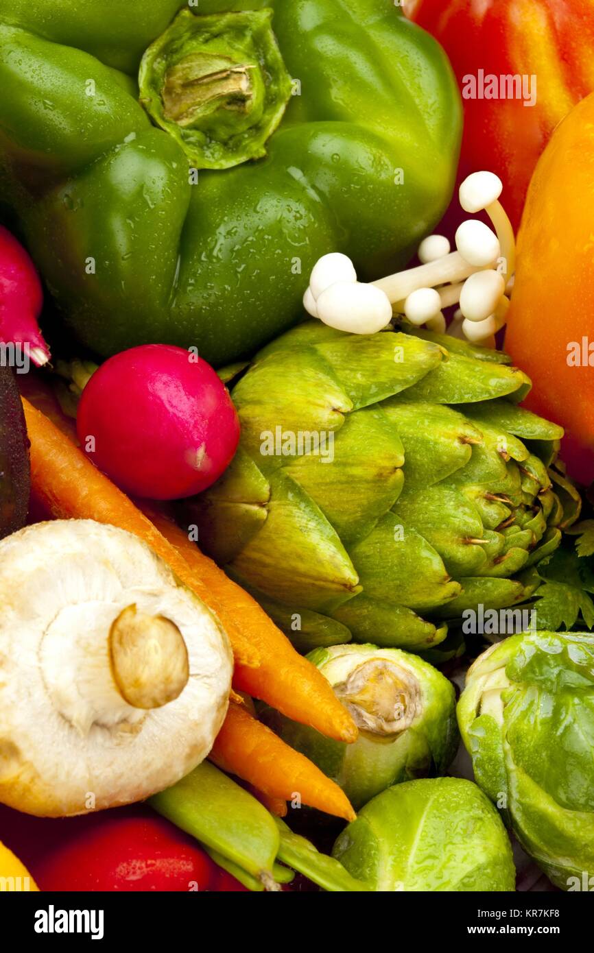 Vegetable Arrangement Close up Stock Photo - Alamy