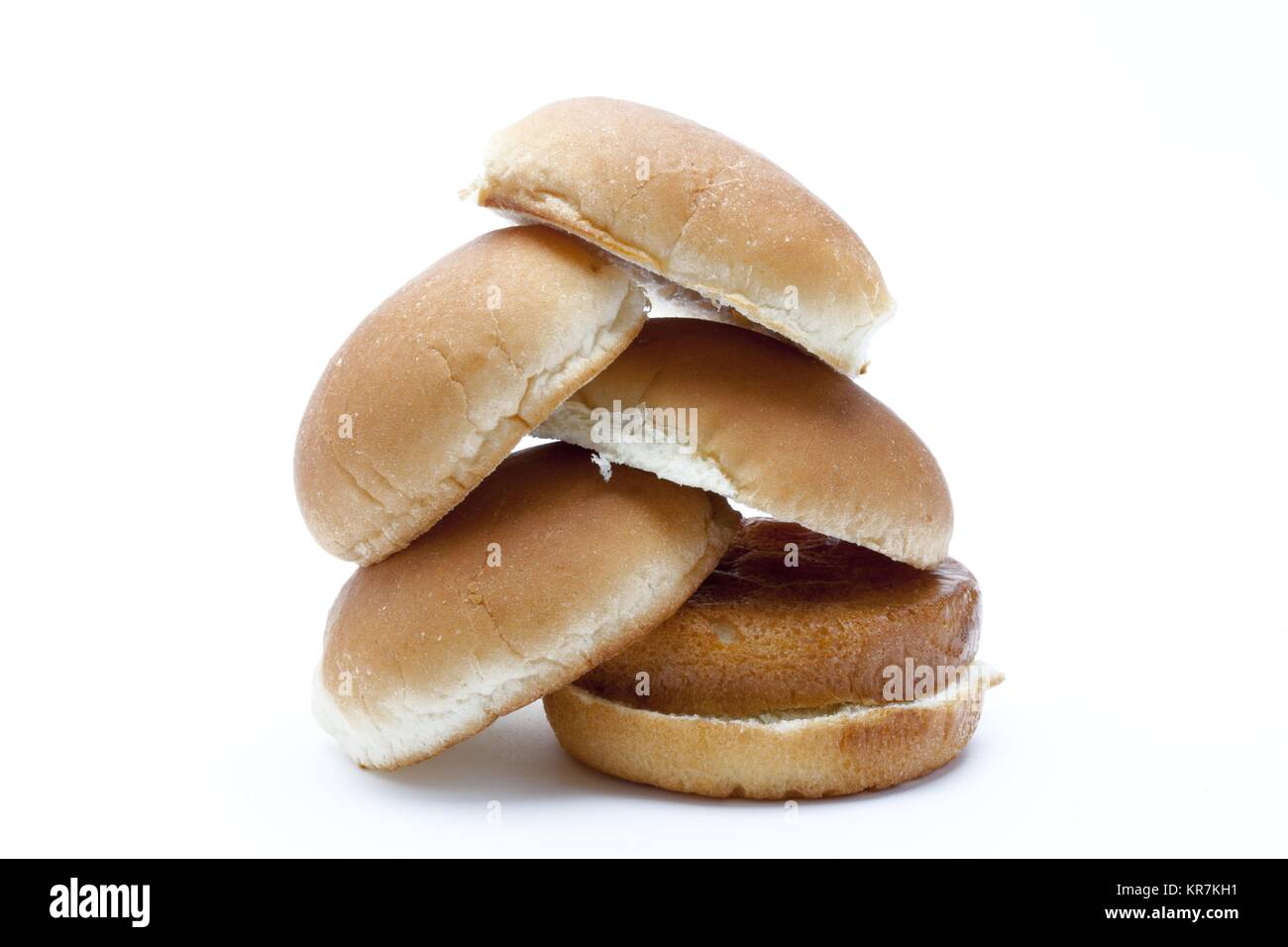 view of stuffed bun arrange in stack Stock Photo - Alamy