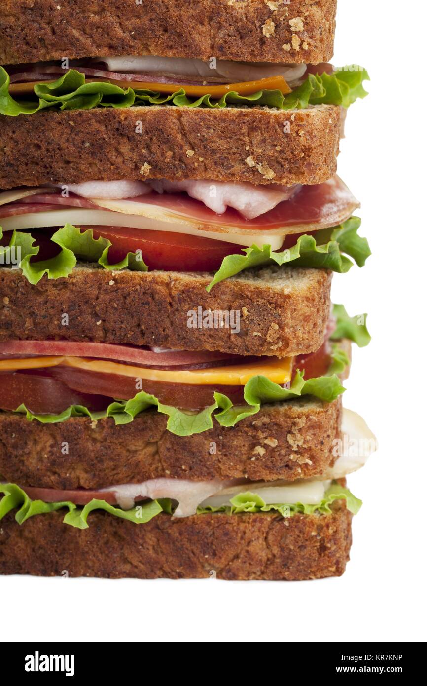 whole wheat tall sandwich Stock Photo - Alamy