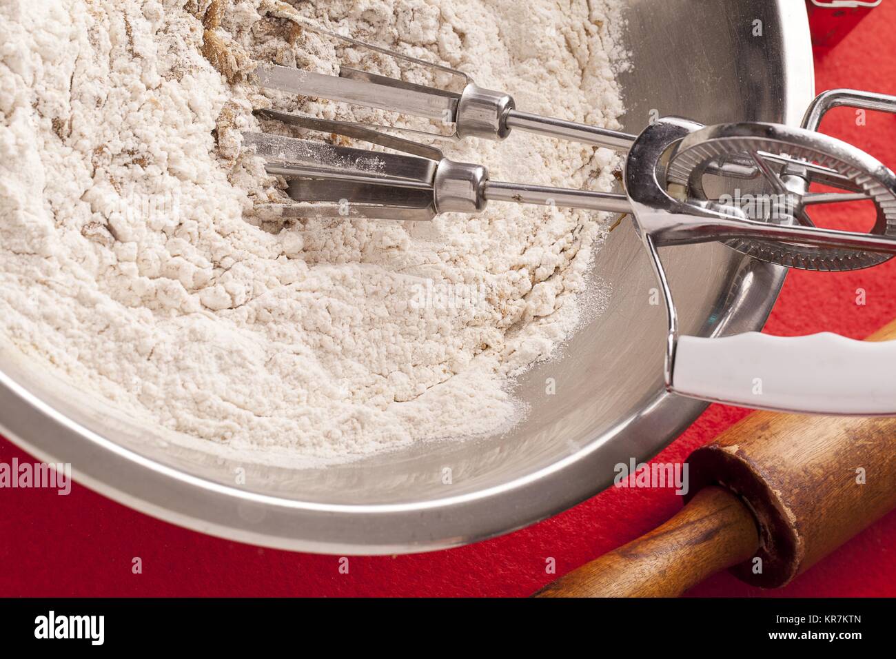 wire whisk mixing flour Stock Photo - Alamy