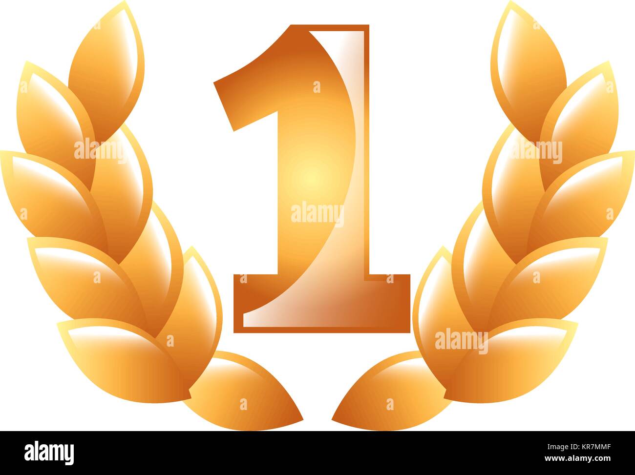 award number one laurel sport triumph Stock Vector Image & Art - Alamy