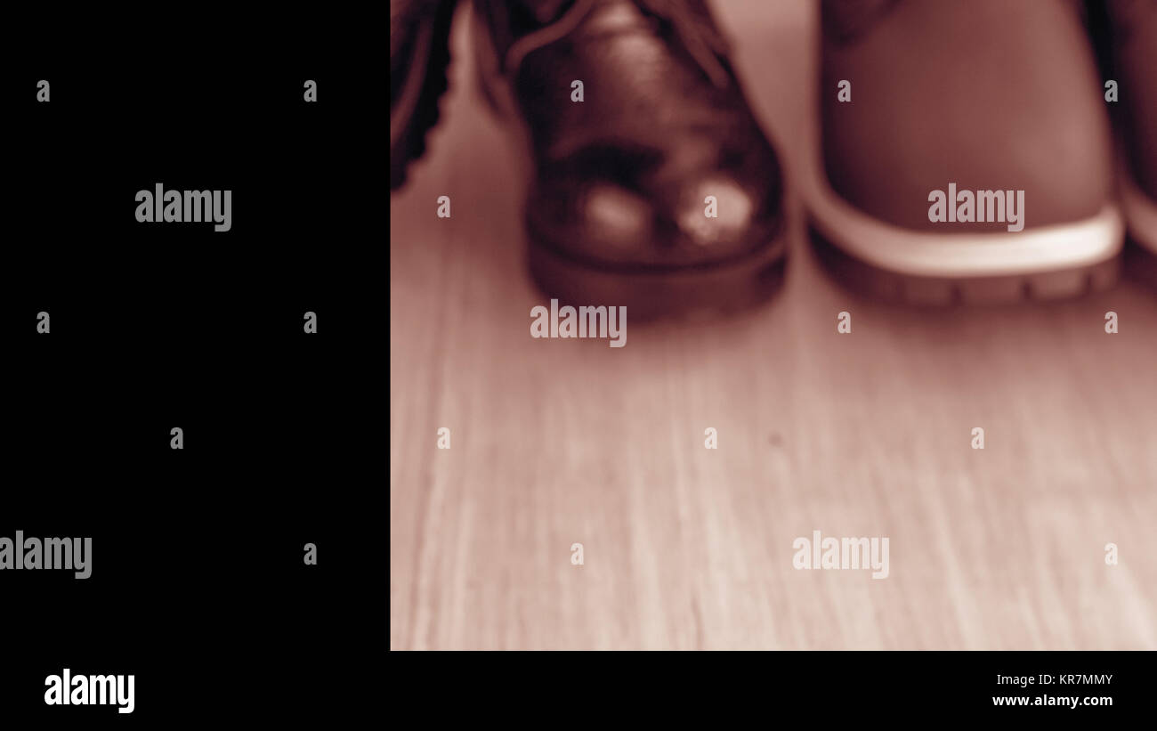 Shoes and scouring cream on the floor. Clean shoes for walking Stock ...