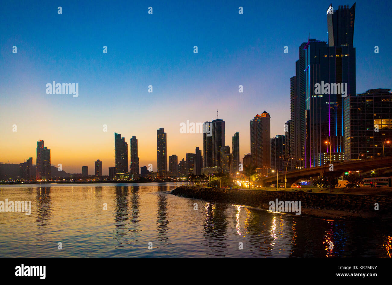 Panama City Sunset Stock Photo - Alamy