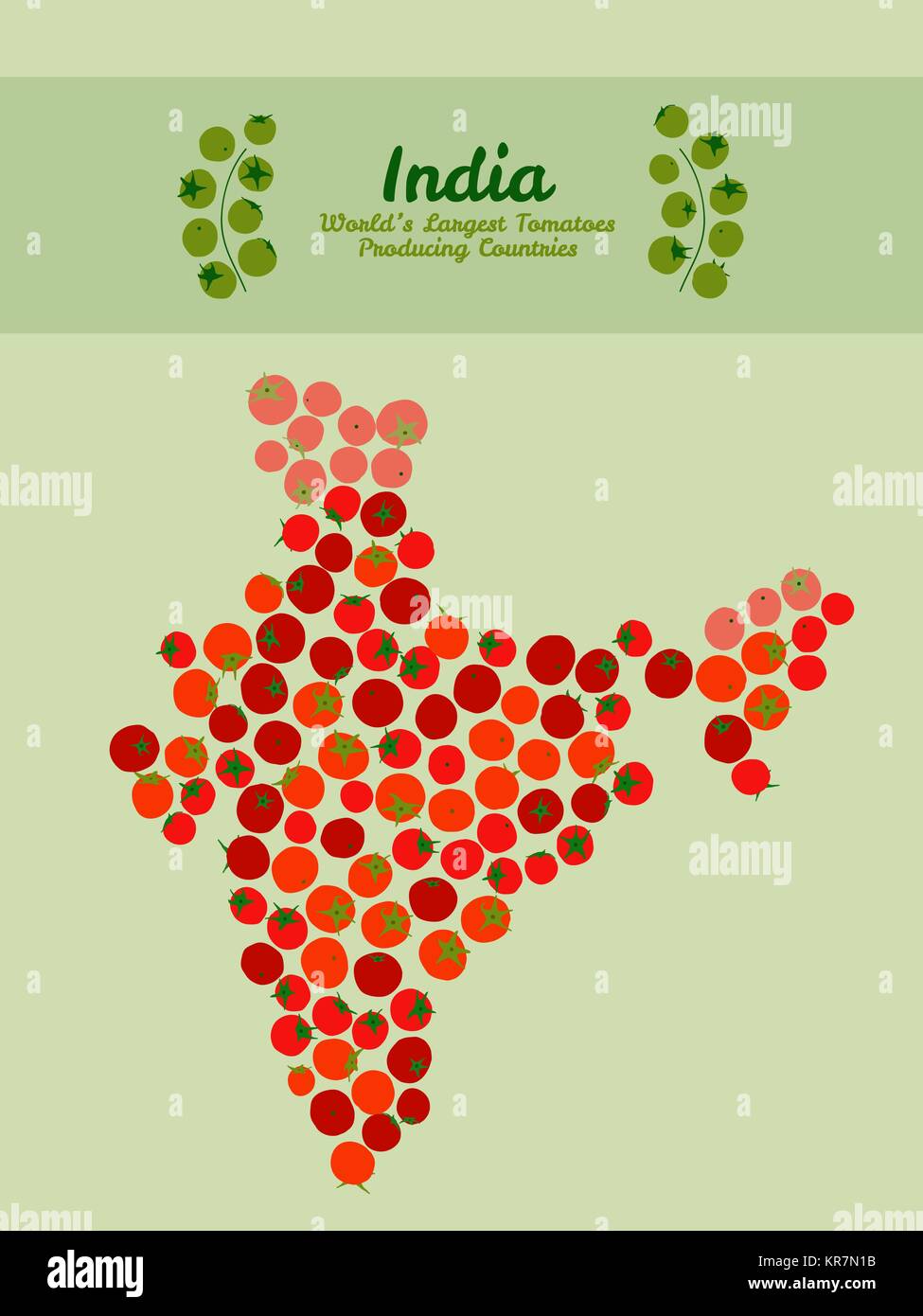 Map of India made out of red tomatoes. Tomato background. Vegetable ...