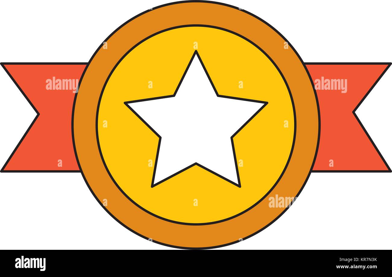winner medal with star Stock Vector Image & Art - Alamy