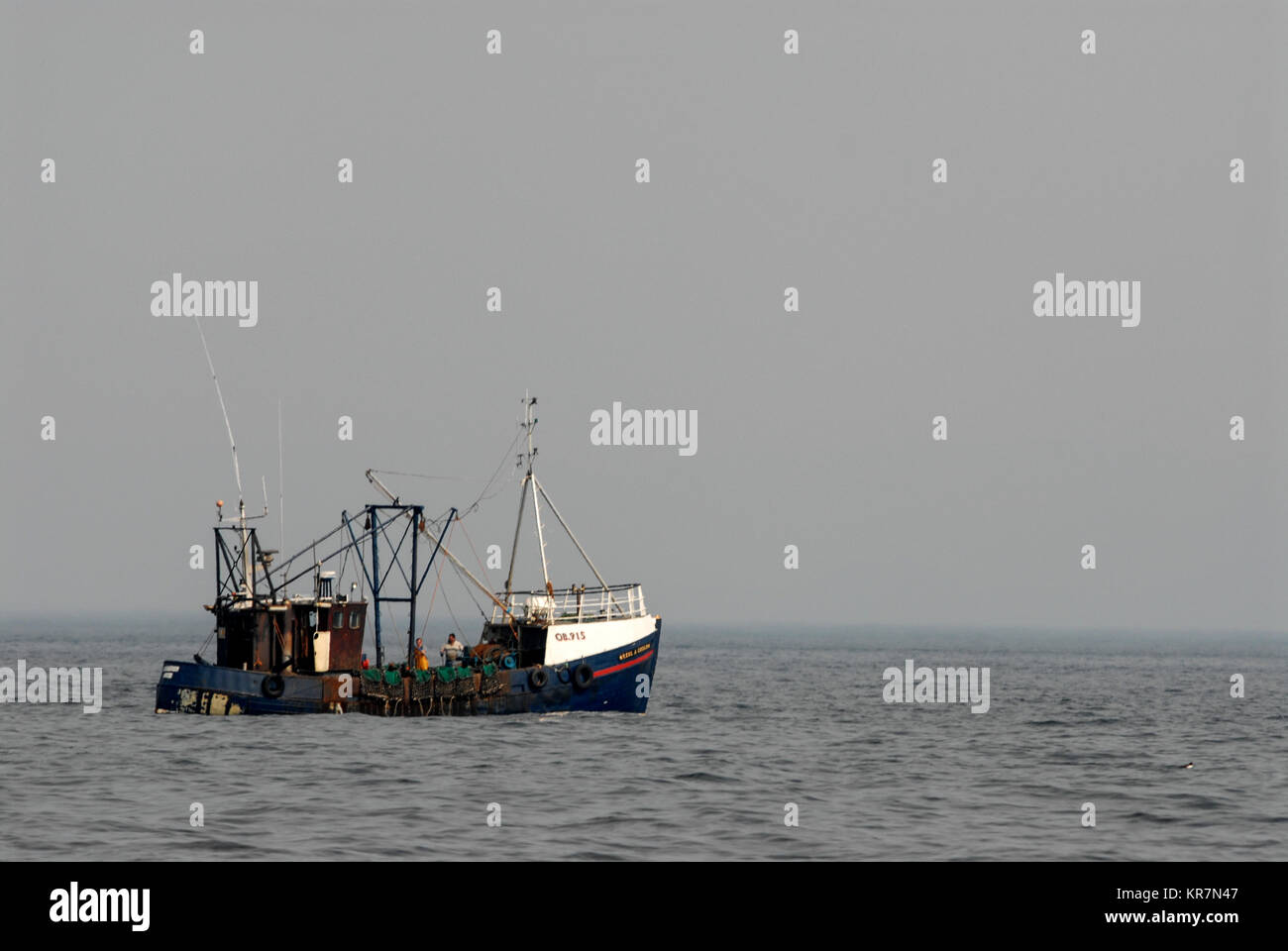 A Scottish Lobsters and crab fishing trawler in the Sound of Mull ...
