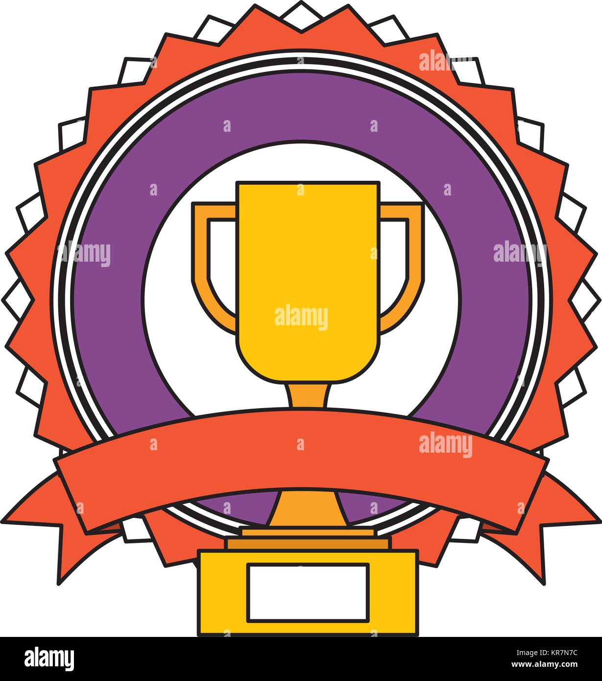 trophy cup winner emblem Stock Vector Image & Art - Alamy