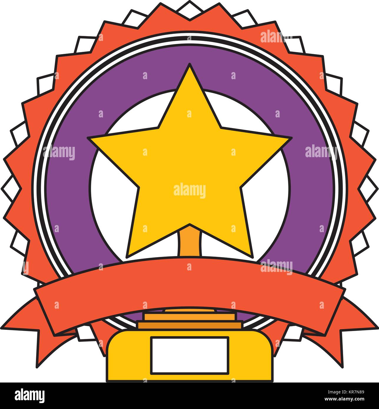 star trophy winner emblem Stock Vector Image & Art - Alamy
