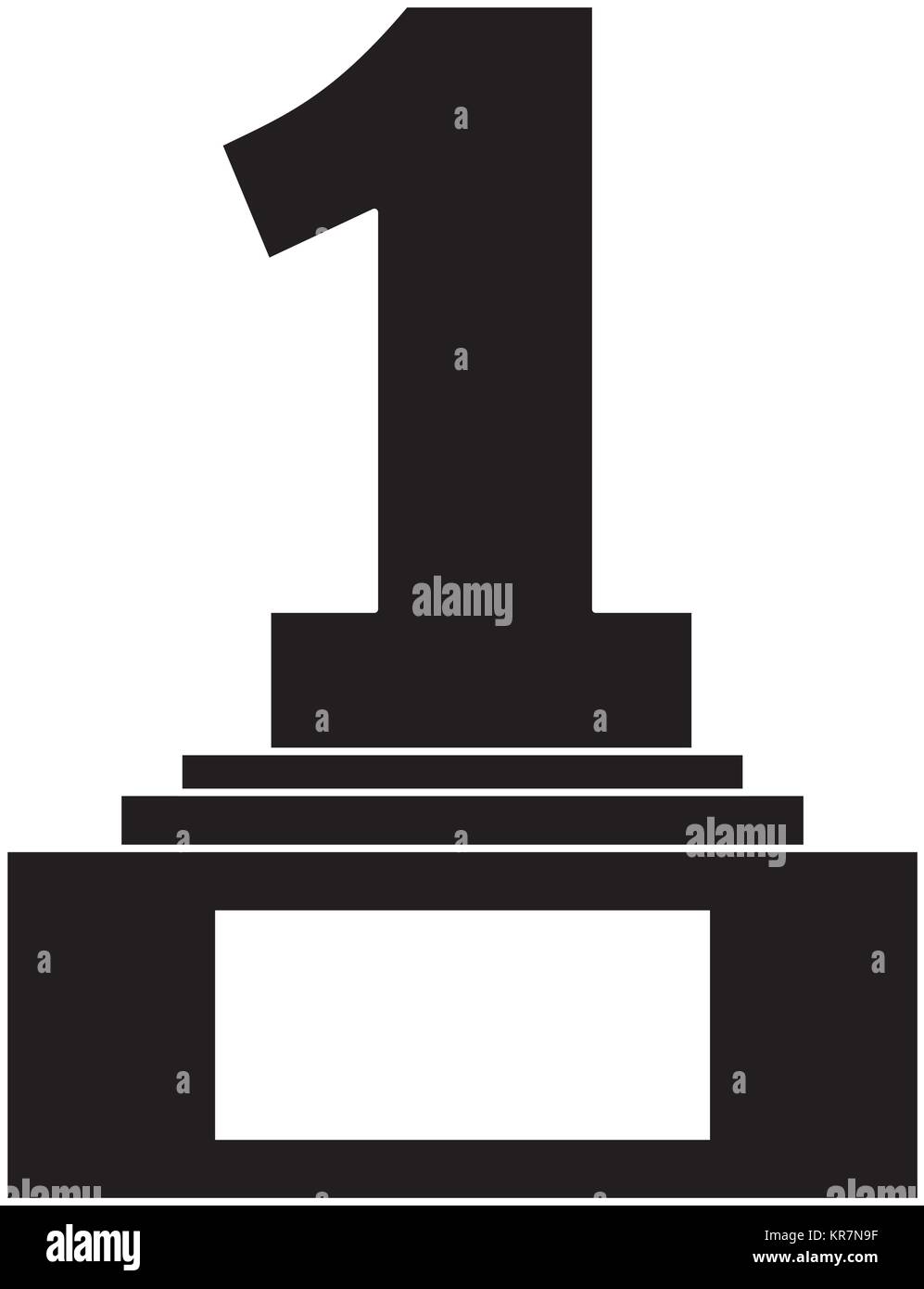 number one trophy award Stock Vector Image & Art - Alamy