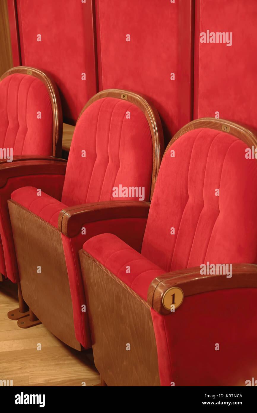 Red curtain background stage and chairs hi-res stock photography and ...