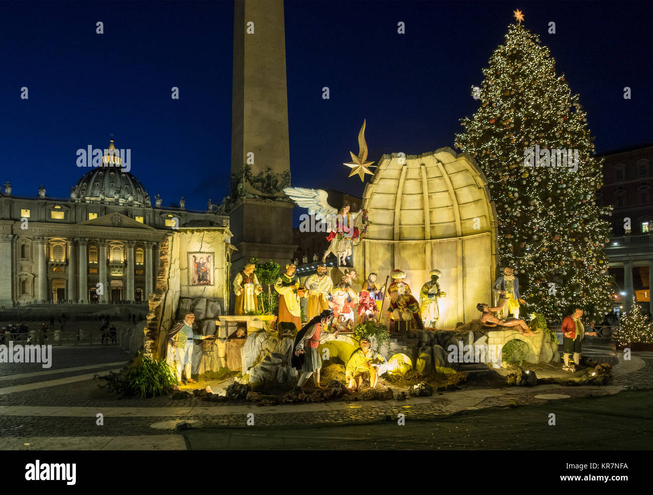 Rome, Italy - Saint Peter basilica in Vatican with the dome during the ...