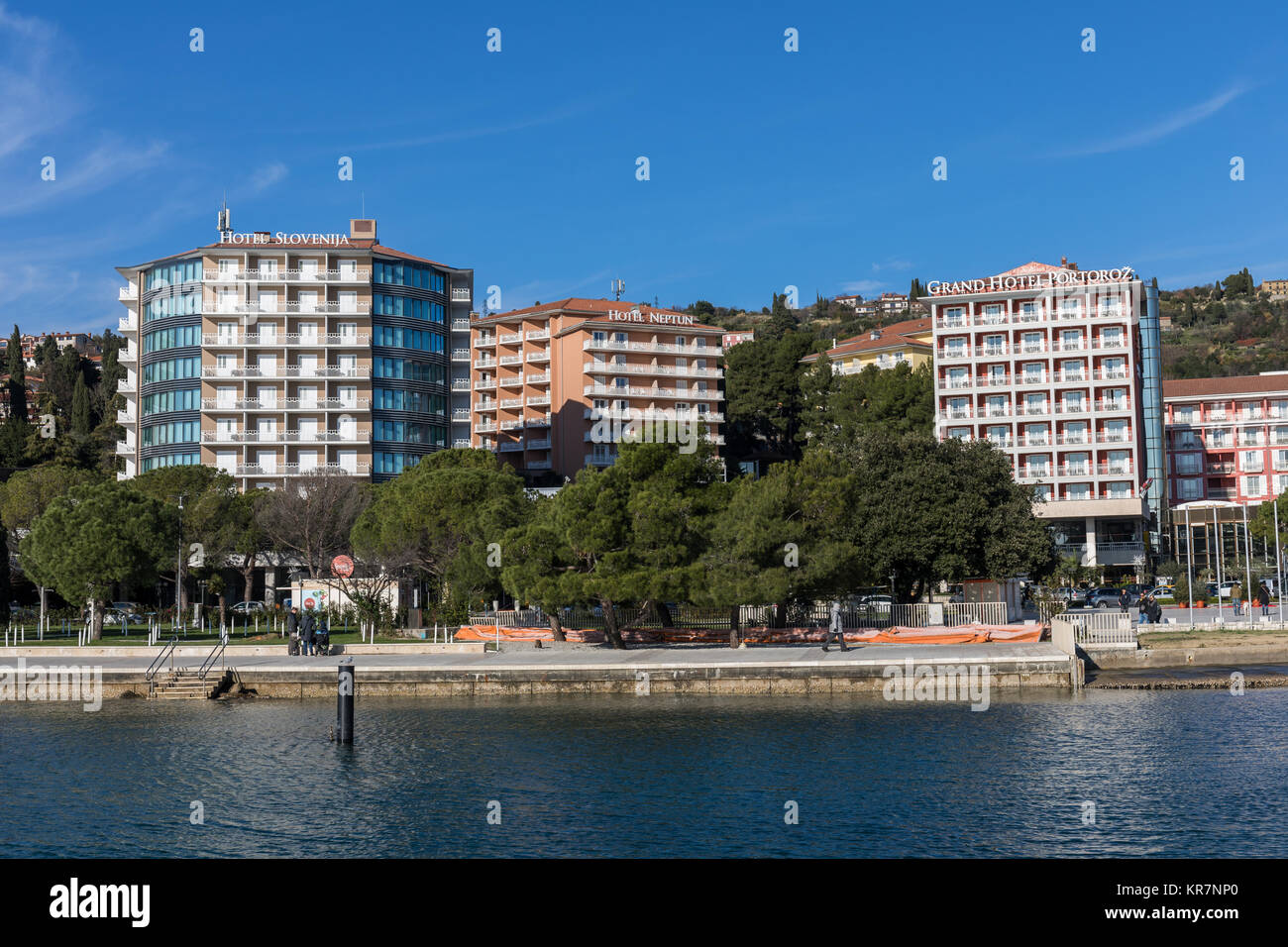 Portoroz, seaside resort and spa town in Slovenia Stock Photo - Alamy