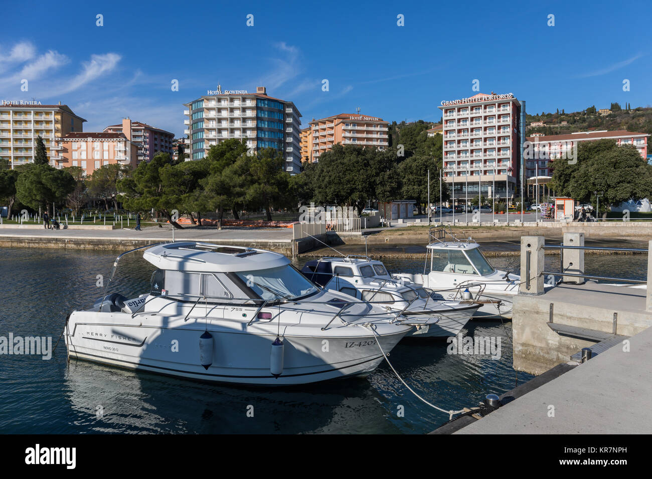 Portoroz, seaside resort and spa town in Slovenia Stock Photo - Alamy