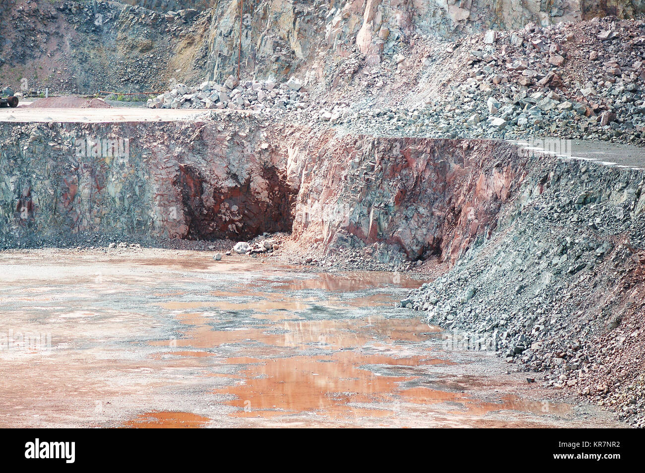 View into a porphyry mine. quarry industry Stock Photo - Alamy
