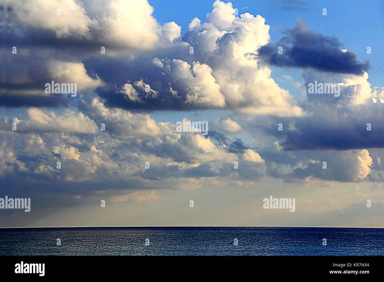 Beautiful picture with sea and cloudiness sky Stock Photo - Alamy