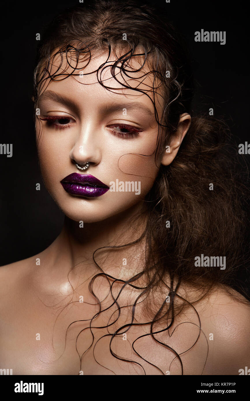 Dark Eye Model High Resolution Stock Photography and Images - Alamy