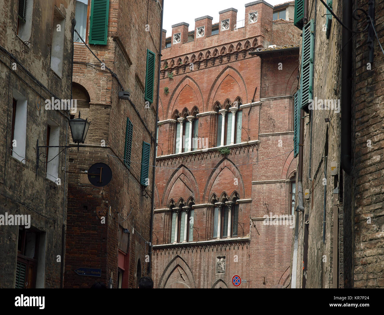Siena - the medieval climate and characteristic colours Stock Photo - Alamy