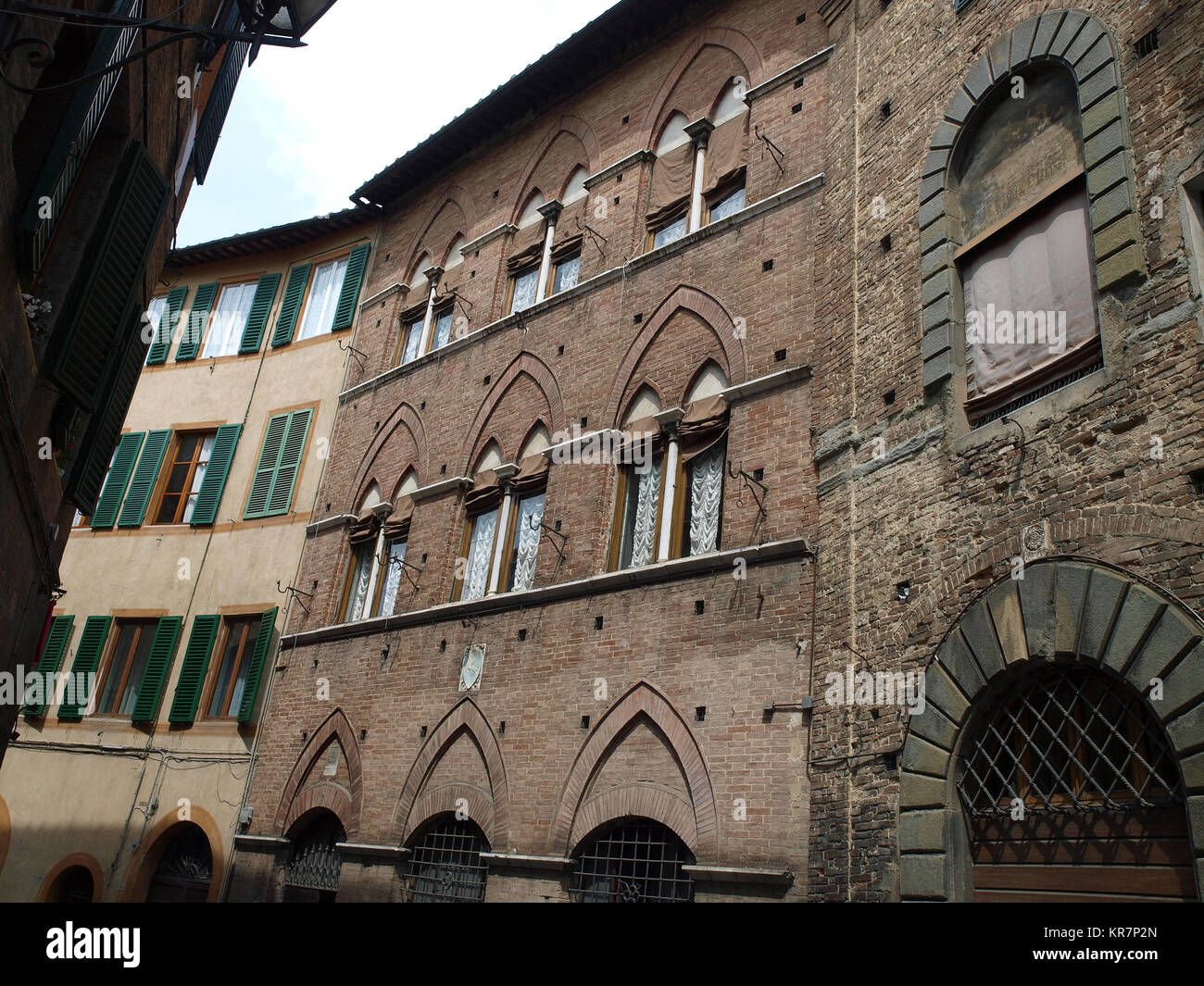 Siena - the medieval climate and characteristic colours Stock Photo - Alamy
