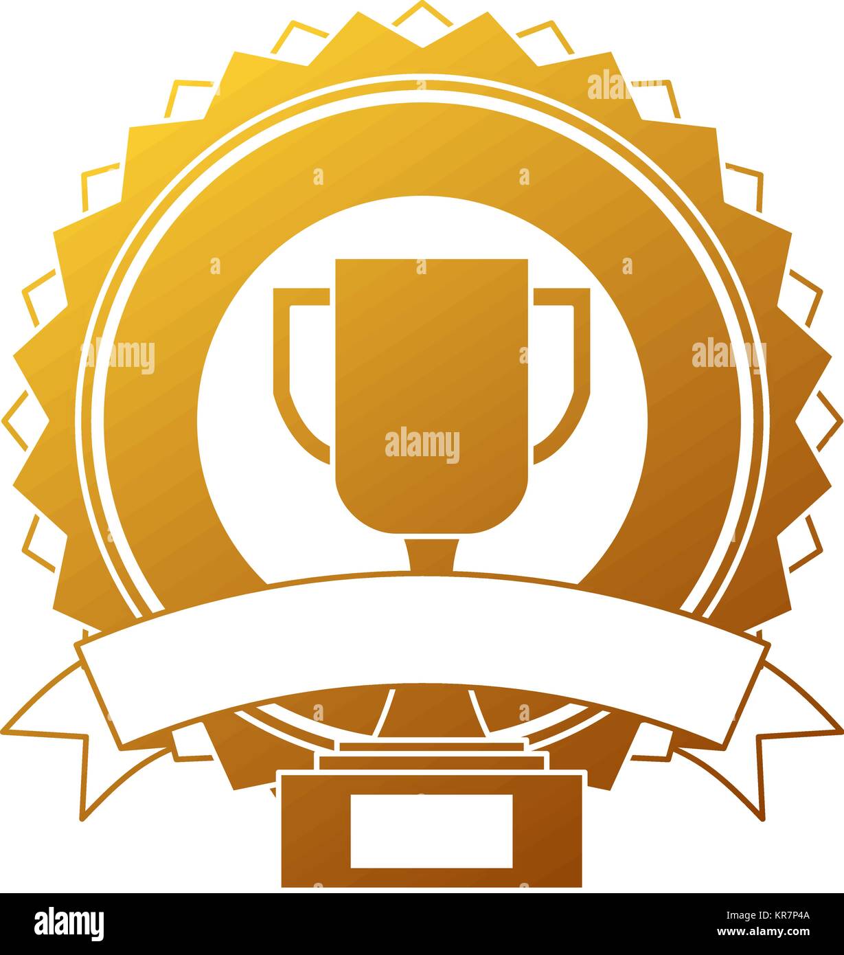 trophy cup winner emblem Stock Vector Image & Art - Alamy