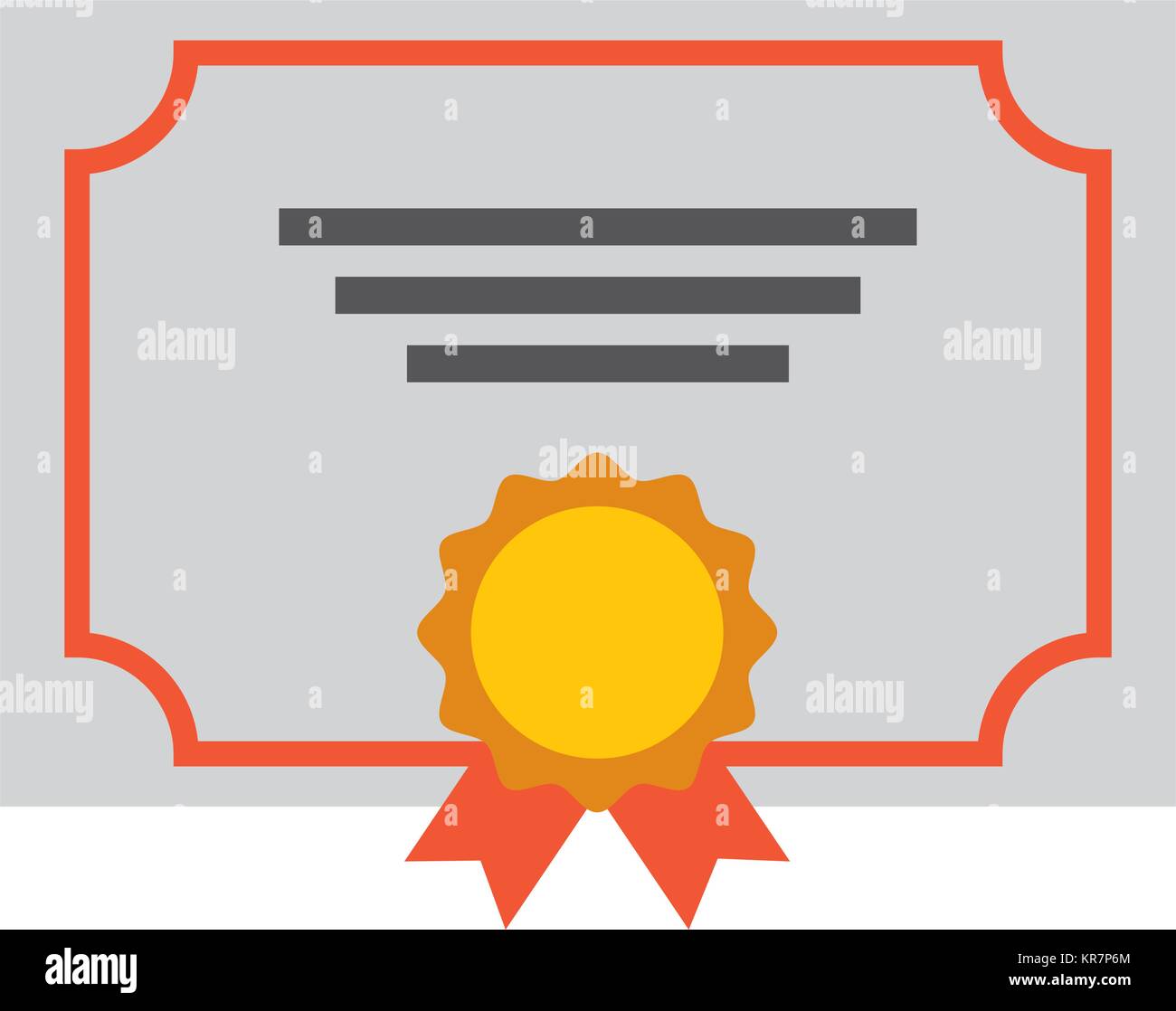 Certificate Appreciation Medal Ribbon Stock Photos & Certificate ...