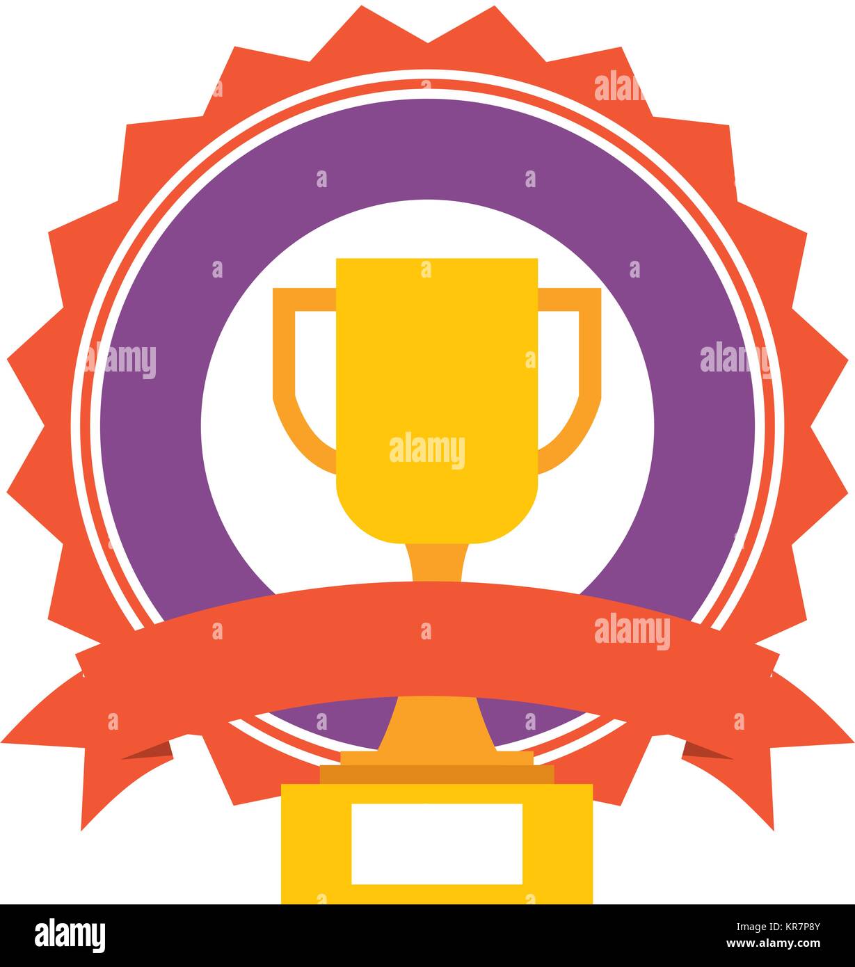 trophy cup winner emblem Stock Vector Image & Art - Alamy