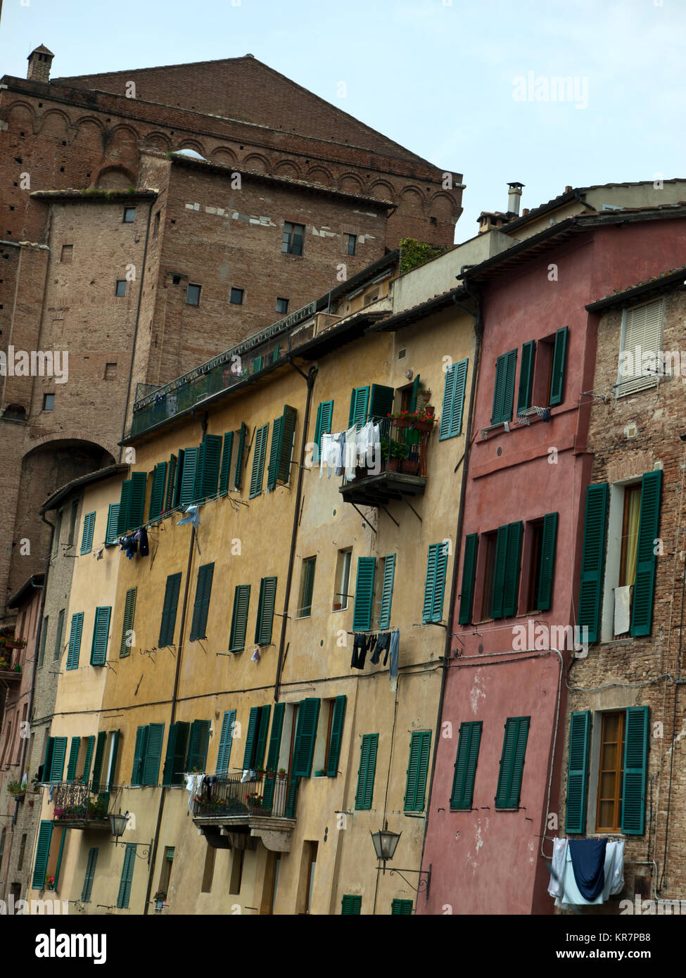 Siena - the medieval climate and characteristic colours Stock Photo - Alamy