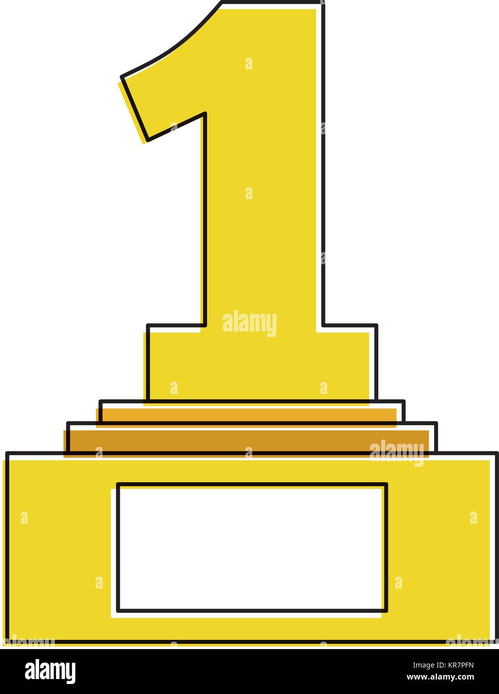 number one trophy award Stock Vector Image & Art - Alamy