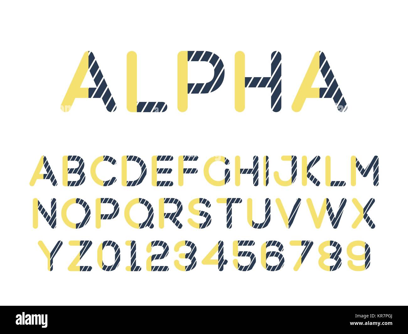 Vector of modern stylized font. Alphebet Stock Vector Image & Art - Alamy