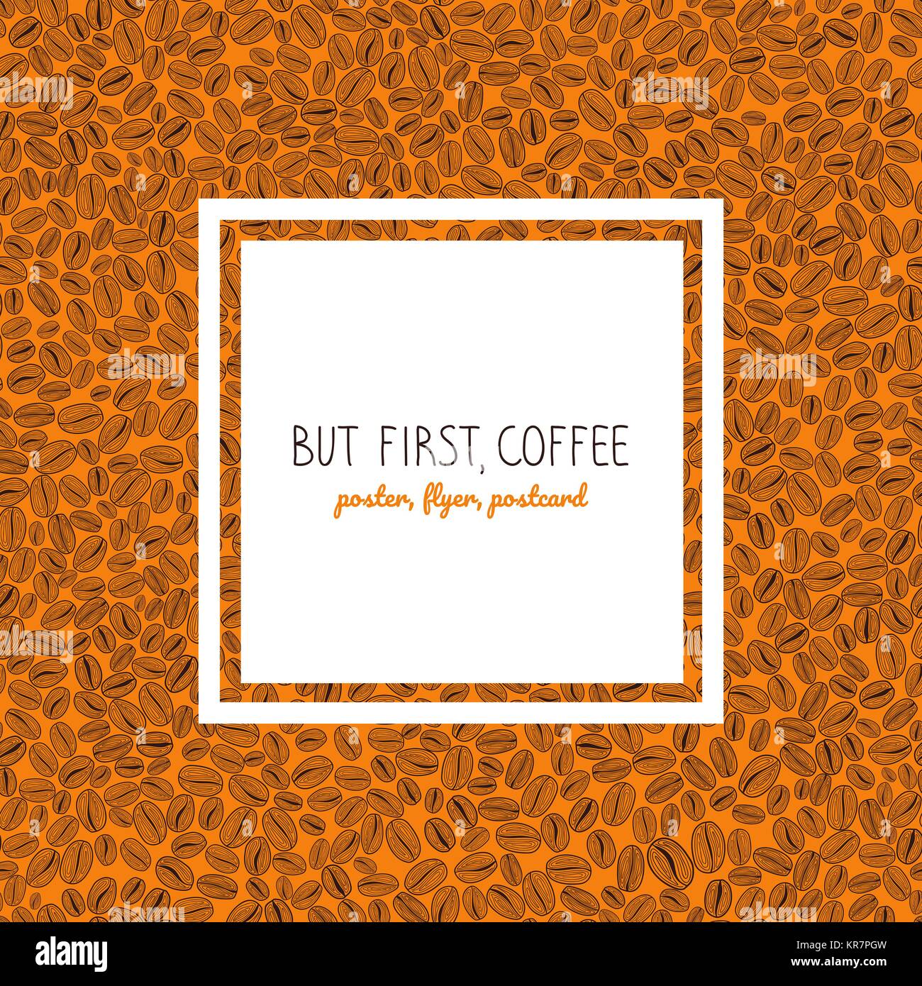 Coffee brochure roasted coffee bean hi-res stock photography and images ...