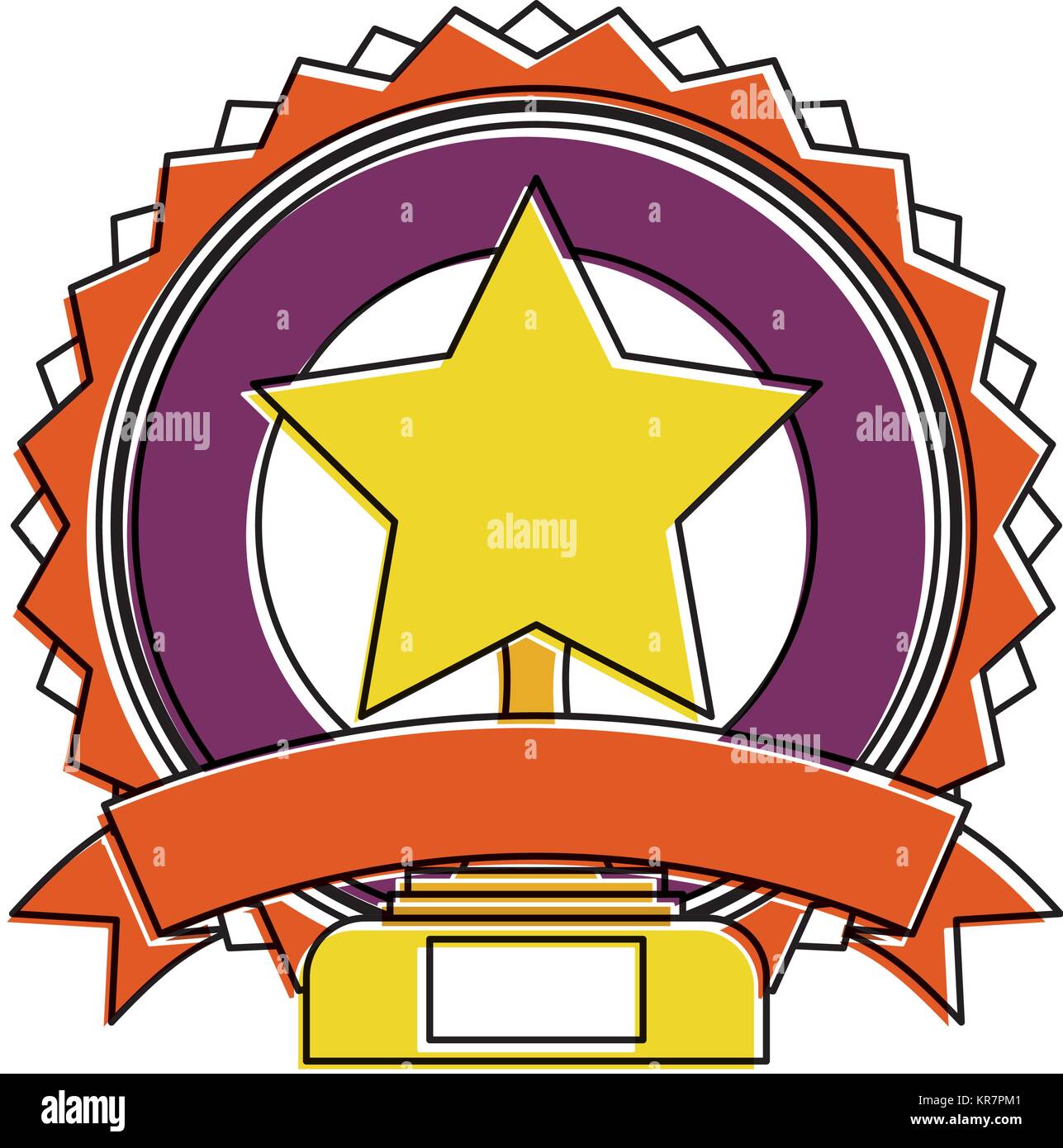 star trophy winner emblem Stock Vector Image & Art - Alamy