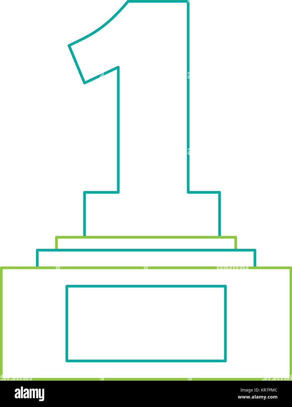 number one trophy award Stock Vector Image & Art - Alamy