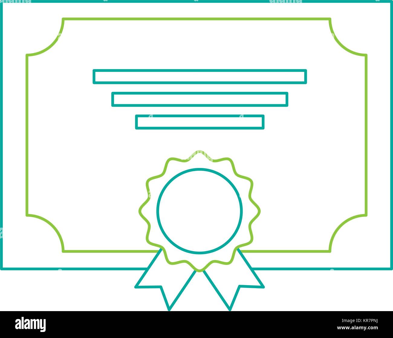 winner diploma with medal Stock Vector Image & Art - Alamy